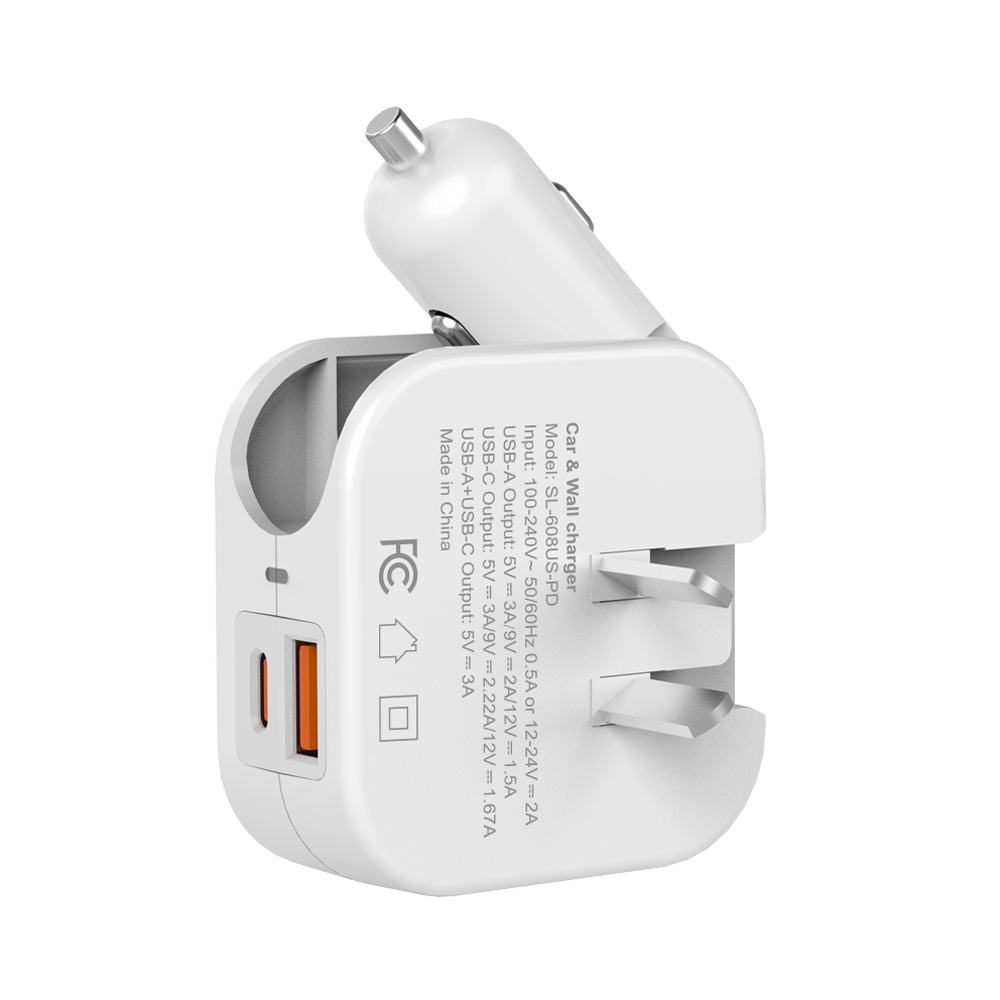 Car & Wall 2-in-1 Charger | ABC Ideal Partners Sdn Bhd