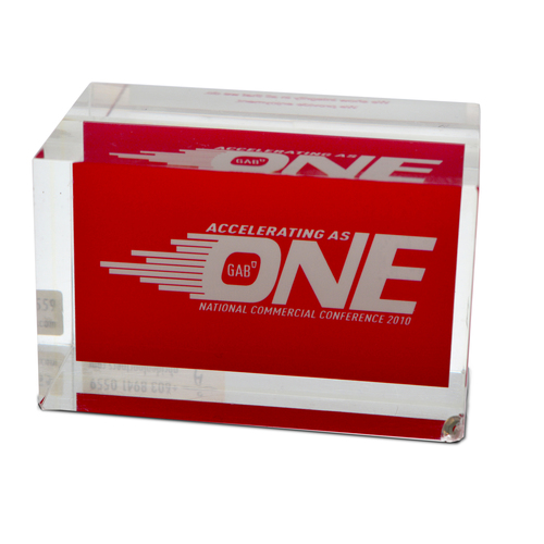 Colour Film Embedded Acrylic Paperweight | Custom Corporate Gifts | ABC ...