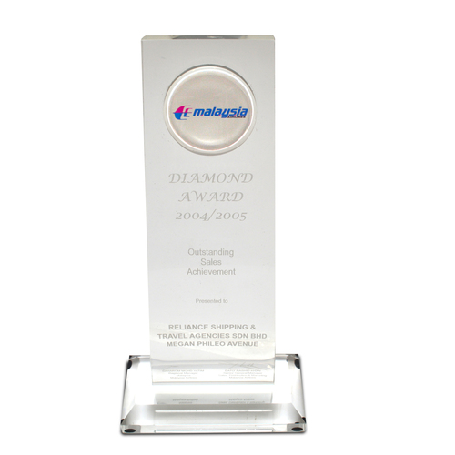 Curvy Acrylic Award | ABC Ideal Partners Sdn Bhd