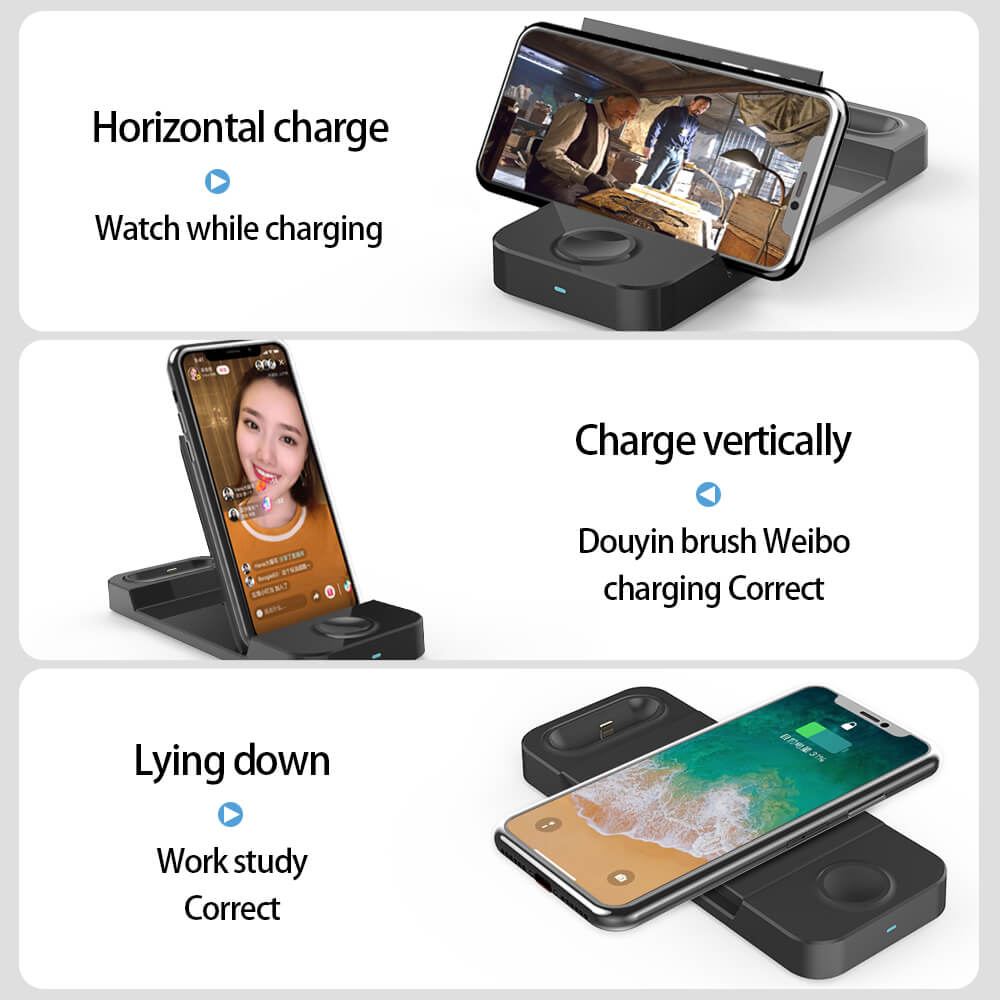 Foldable 3 in 1 Wireless Charger | ABC Ideal Partners Sdn Bhd