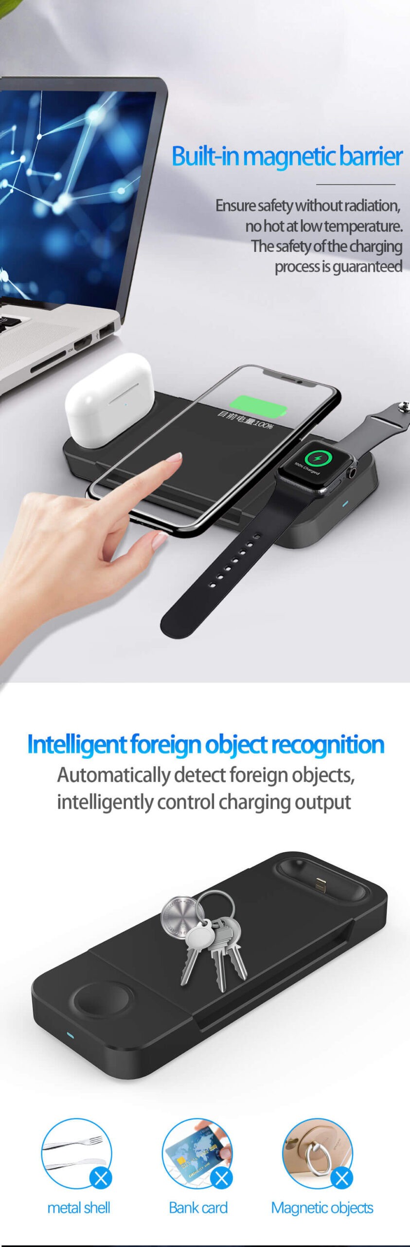 Foldable 3 in 1 Wireless Charger | ABC Ideal Partners Sdn Bhd