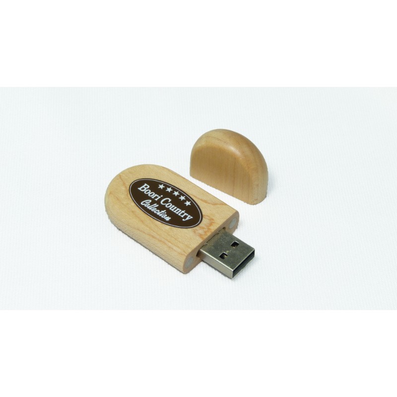 Rounded Edge Rectangular Wood USB Flash Drive | ABC Ideal Partners Sdn Bhd
