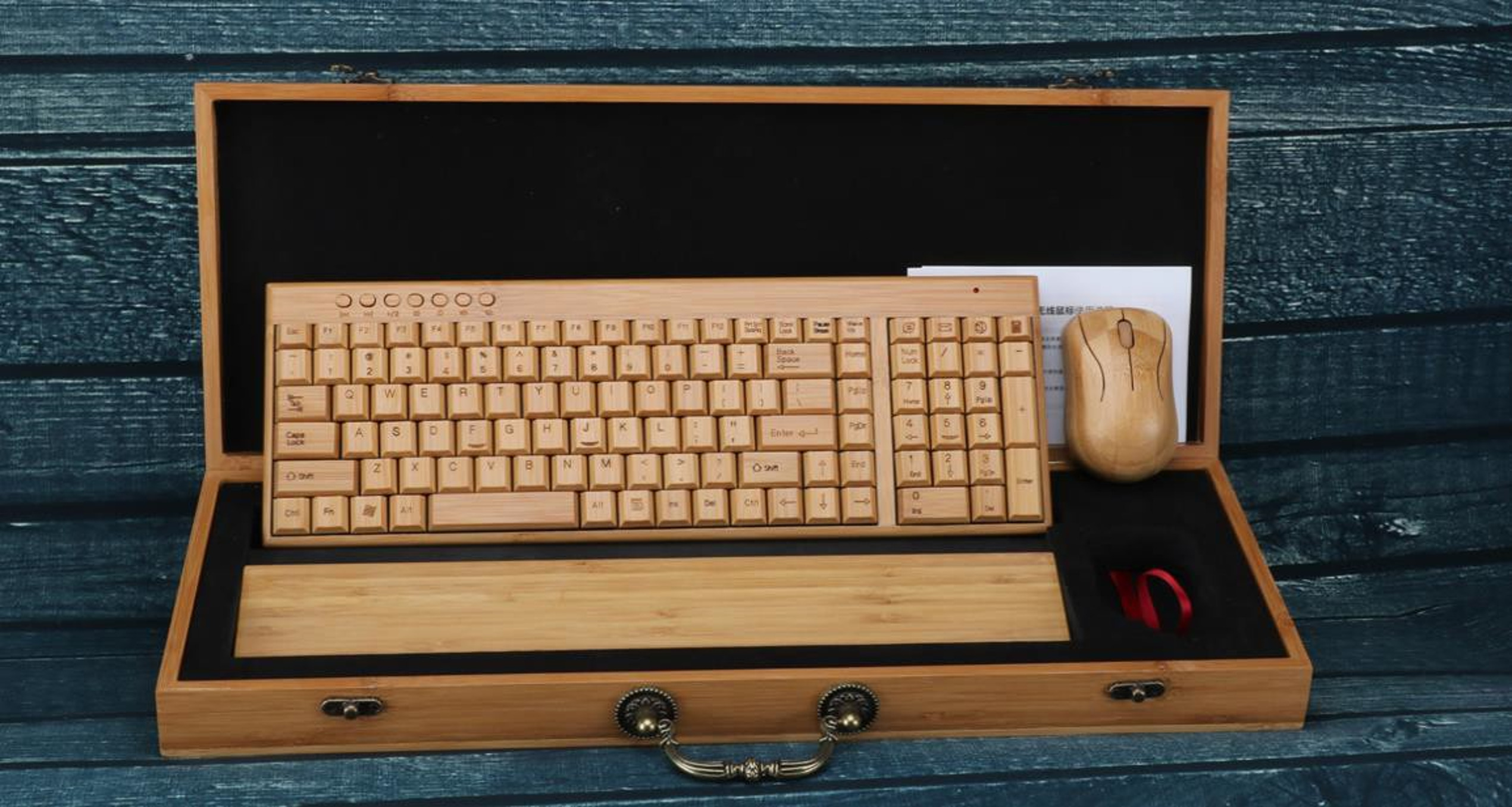 Wireless Bamboo Keyboard Set | ABC Ideal Partners Sdn Bhd
